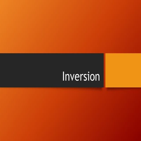 Inversion | PPTX