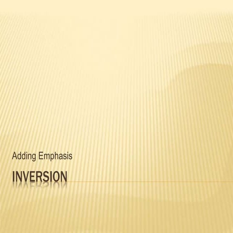 Inversion | PPT