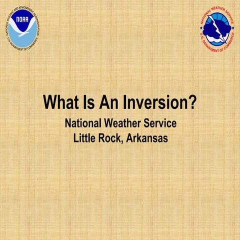 atmospheric inversion which is results because of temperature | PPT