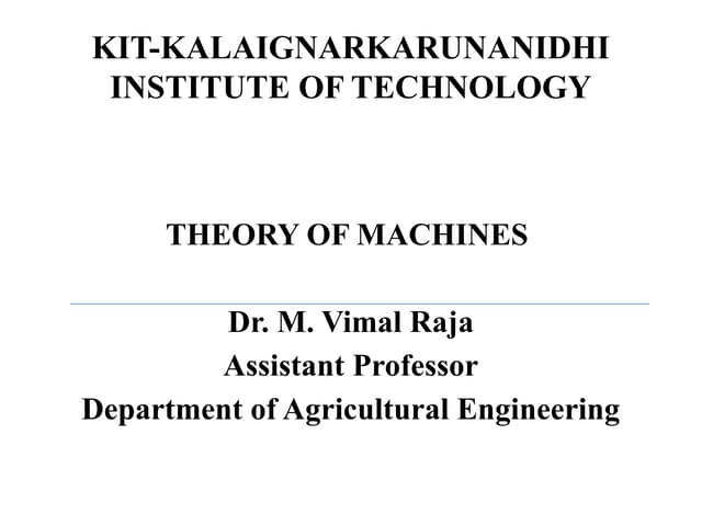Inversion of mechanism | PPTX