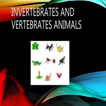 Invertebrates and vertebrates animals | PPTX