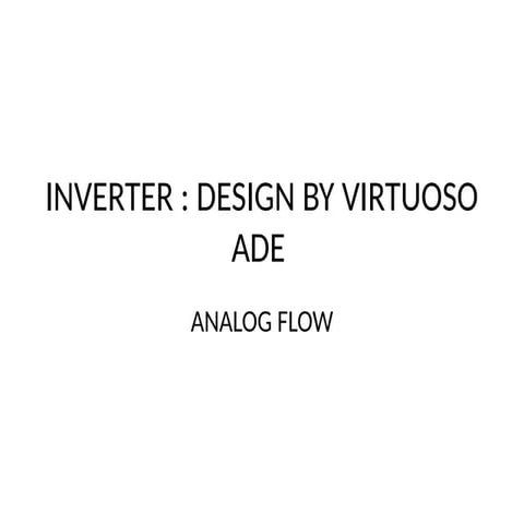 A fundamental CMOS inverter consists of one PMOS transistor (M1) and ...