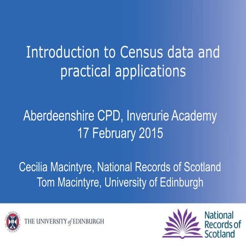 Introduction to Census data and practical applications - Geography ...