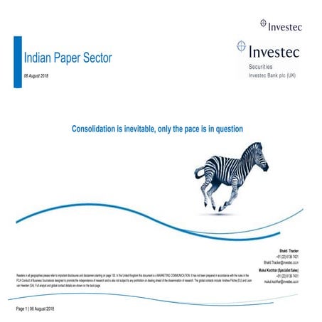 INVESTEC - PAPER INDUSTRY REPORT | PDF