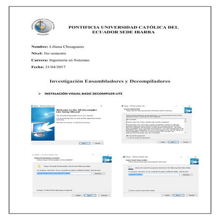 Investigación Ensambladores y Decompiladores | PDF | Web Design and HTML | Internet