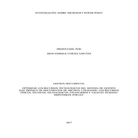 Investigación sobre Power Point | DOCX