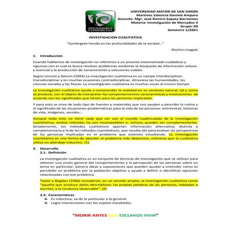 Investigacion cualitativa | PDF