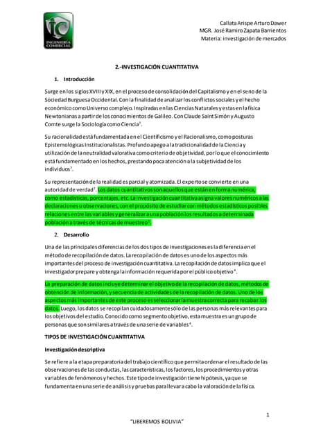 Investigacion cuantitativa | PDF