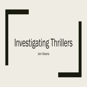 Investigating Thrillers | PPT