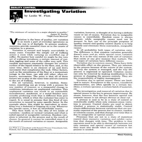 Investigating variation | PDF