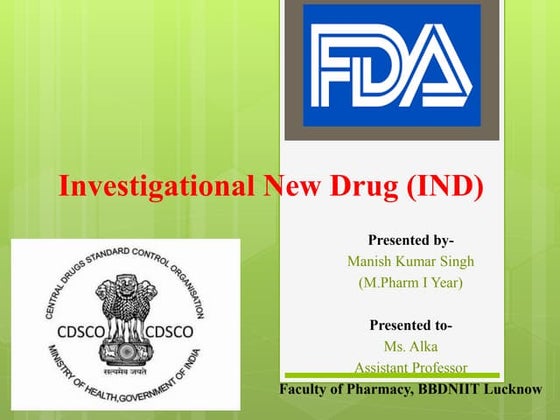 Ind (investigational new drug application) and nda | PPT