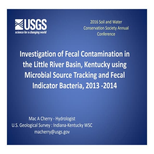 Investigation of fecal contamination cherry | PDF