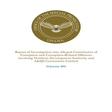 Investigation Report - Northern Development Authority and A&QS ...