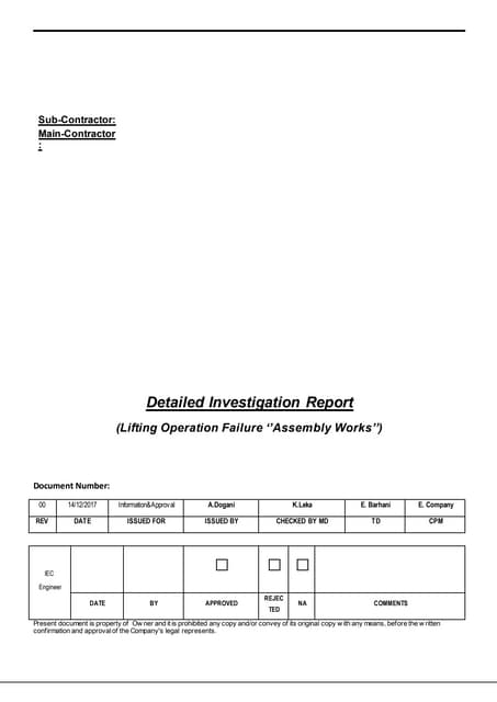 Monthly Safety Report Feb 2012 | PPT