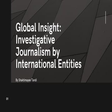 Investigative Journalism By Global Media | PDF