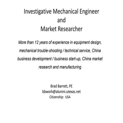 Investigative Mechanical Engineer - BBarrett, PE | PDF | Home Appliances | Home & Garden
