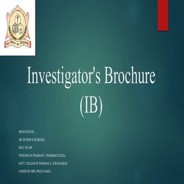 Investigator's Brochure (IB).pptx