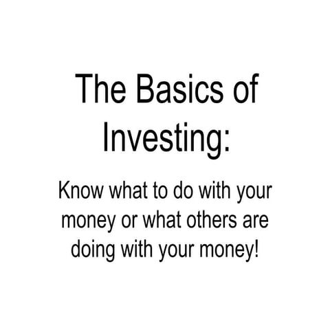 Investing basics | PPT
