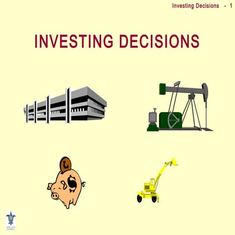 Investing decisions | PPT
