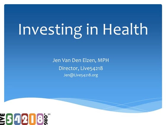 Investing in health infographic | PDF