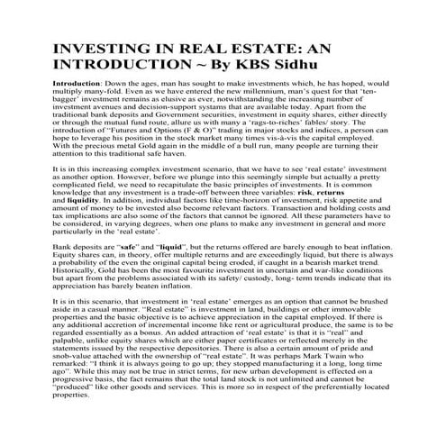 Real Estate Essentials | PDF