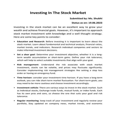 Stock Market Psychology Keys to Successful Investment.pptx
