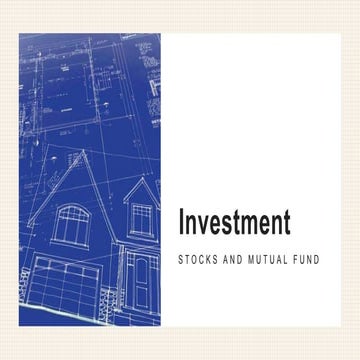 Introduction to Stocks, Bonds, Mutual funds | PPTX