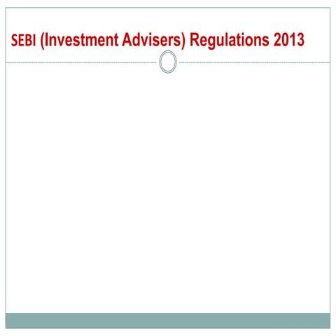 Investment advisors regulations 2013 | PDF