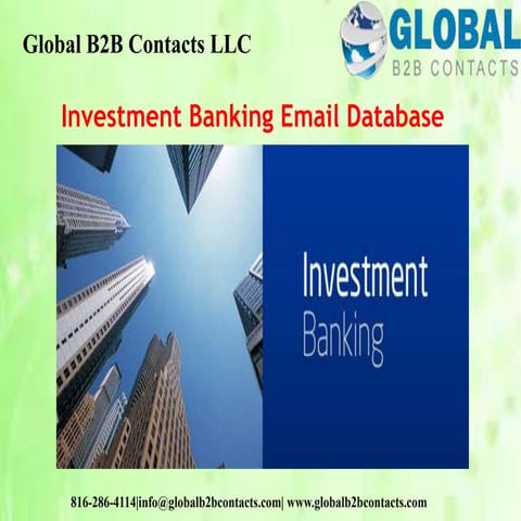 Investment banking email list | PPTX