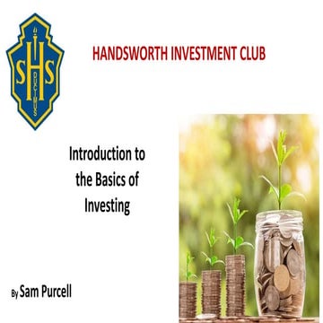 Investment Club Introduction to Stocks, Bonds, and Real-Estate | PPTX