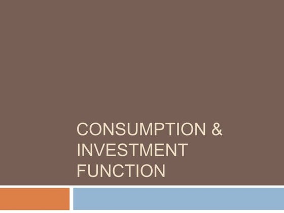 Investment function | PPT | Stocks and Bonds | Personal Investing