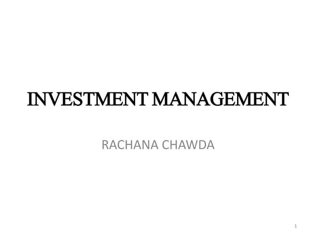 Portfolio Management Services (pms) | PPTX