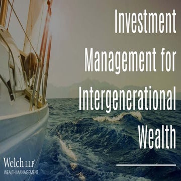 Investment Management for Intergenerational Wealth | PDF