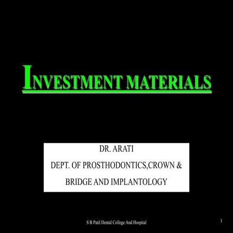Investment Materials | PPT