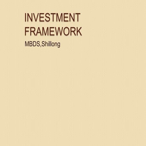 Investment framework | PPTX