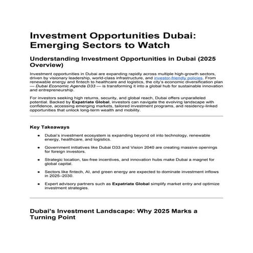 Investment Opportunities Dubai_ Emerging Sectors to Watch.docx
