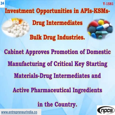 Investment opportunities in ap is ksms-drug intermediates bulk drug ...