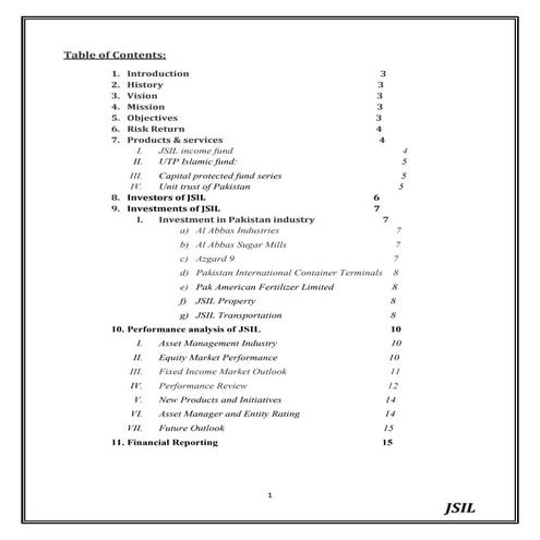 Investment project | DOCX