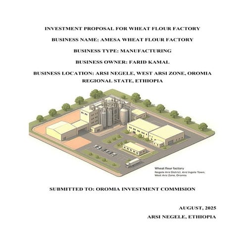 Investment Proposal for Wheat Flour Factory in Negele Arsi Woreda, West ...