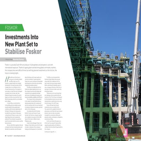 Foskor Logo FOSKOR, Sulphur Burner || Richards Bay, South Africa