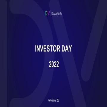 Investor day presentation 02.25.2022 8am | PDF