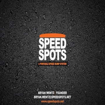 Speed Spots Intro/Investor deck | PDF