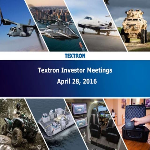 Textron Investor Meetings | PPTX