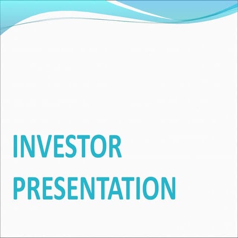Investor Presentation | PPT