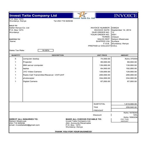 Invest receipt | PDF