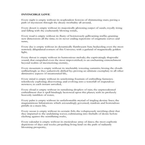 Invincible Love | DOC