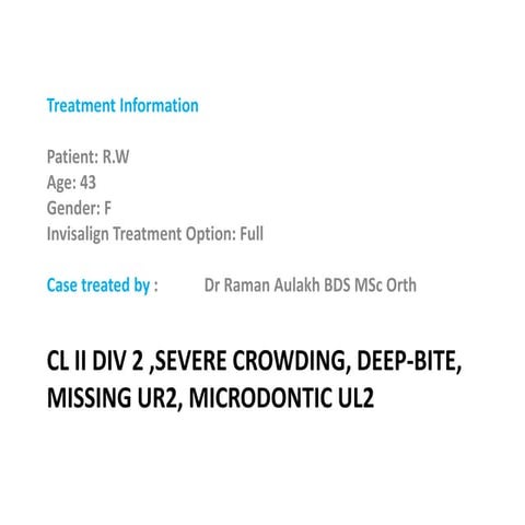 Invisalign case #1 | PPTX
