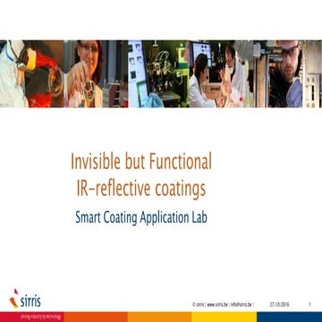 Invisible but functional - ir coatings | PPTX