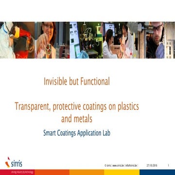 Invisible but functional - protective coatings | PPTX