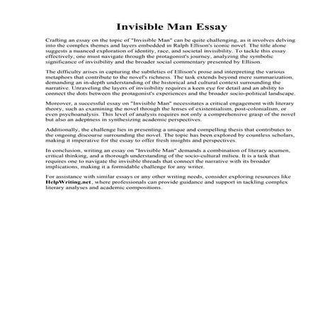 Invisible Man Essay.pdf